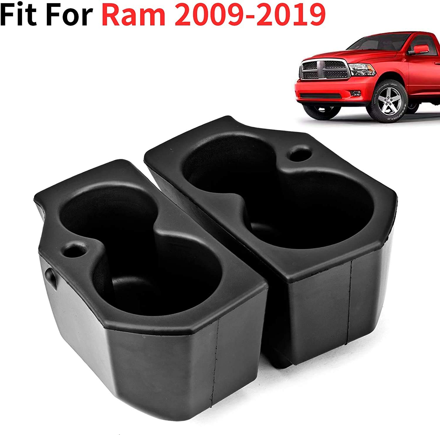 Xiaoyudou Door Cup Holder Insert for Dodge Ram 2009-2021 1500-5500 Replace 5NN24XXXAA/1LD23XXXAA
