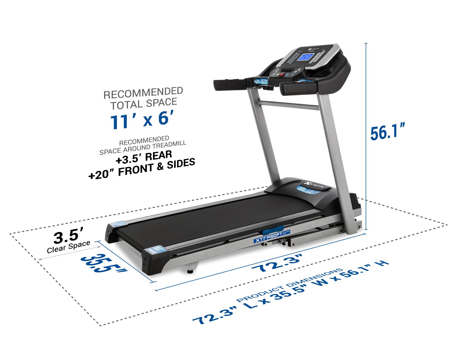 XTERRA Fitness TRX2500 Folding Treadmill