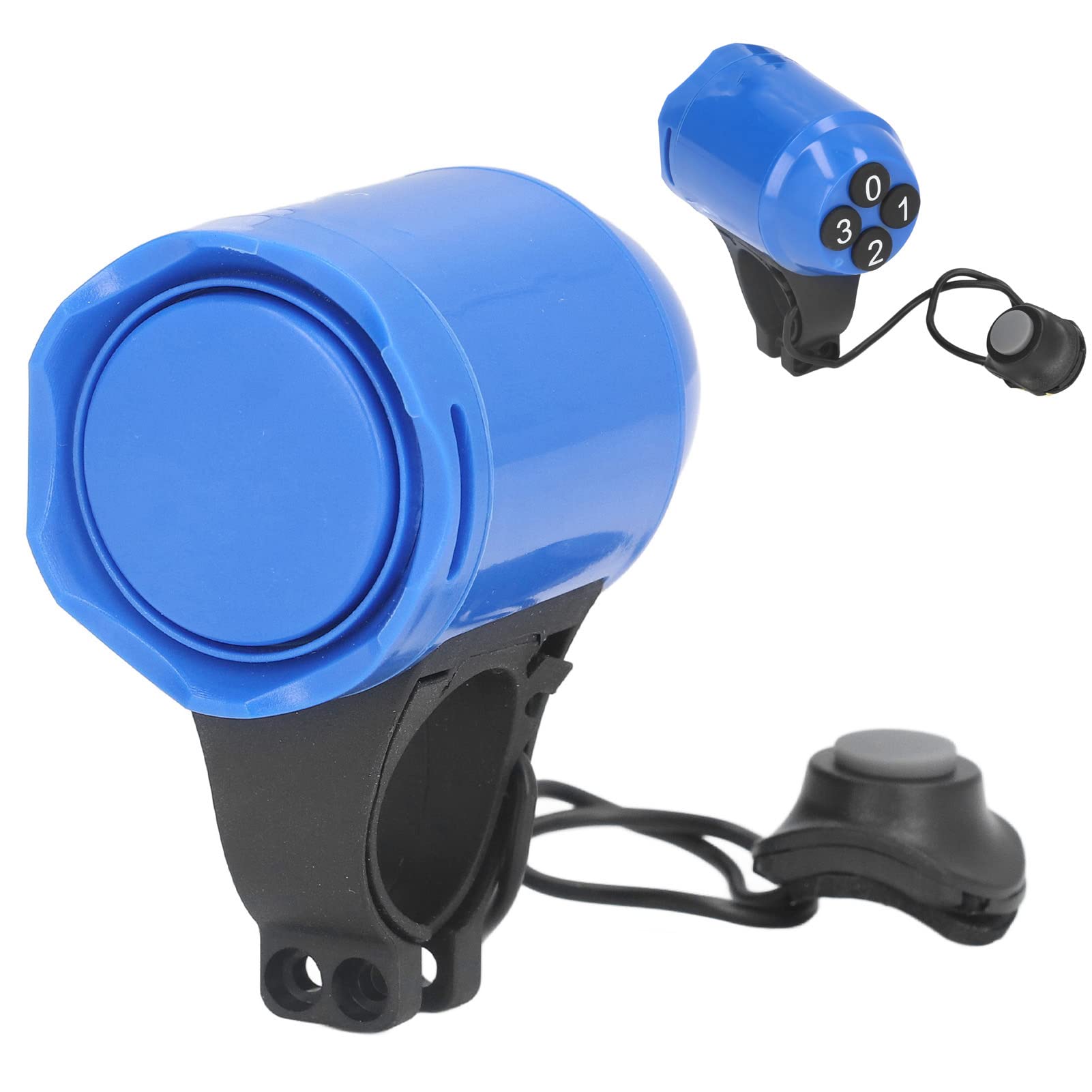 Wobythan Electronic Bike Siren Bell, Bike Alarm Horns Adjustable Waterproof Loud Bicycle Handlebar Alarm Speaker Security Surveillance Ring Bell