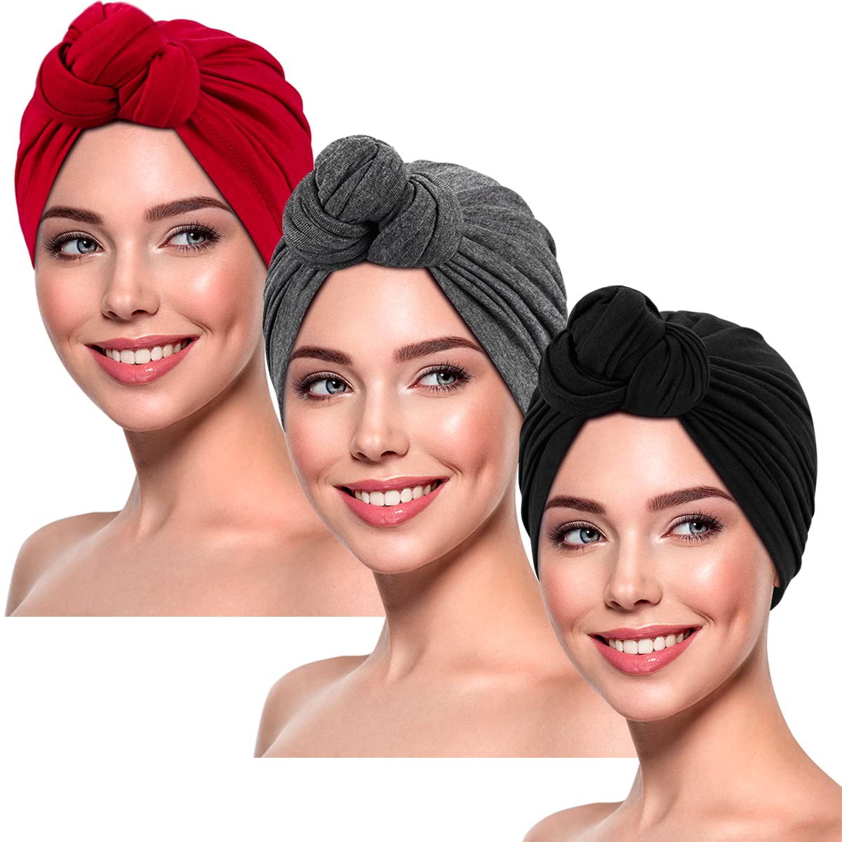Women's Beanie Turban Hats, Indian Hats Headscarves,