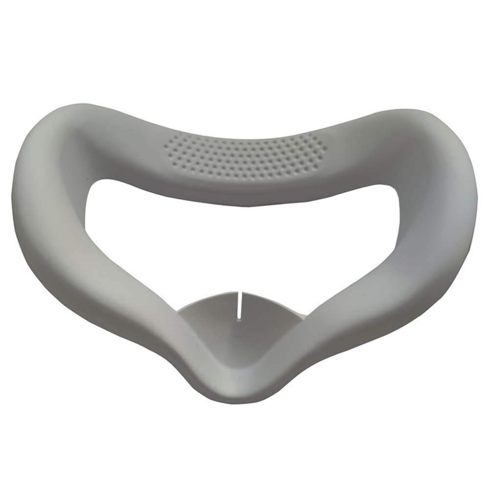 VR Silicone Interfacial Cover for Oculus Quest 2 Eye Cushion Cover,Soft Breathable VR Accessories Sweatproof Anti-Leakage(White)