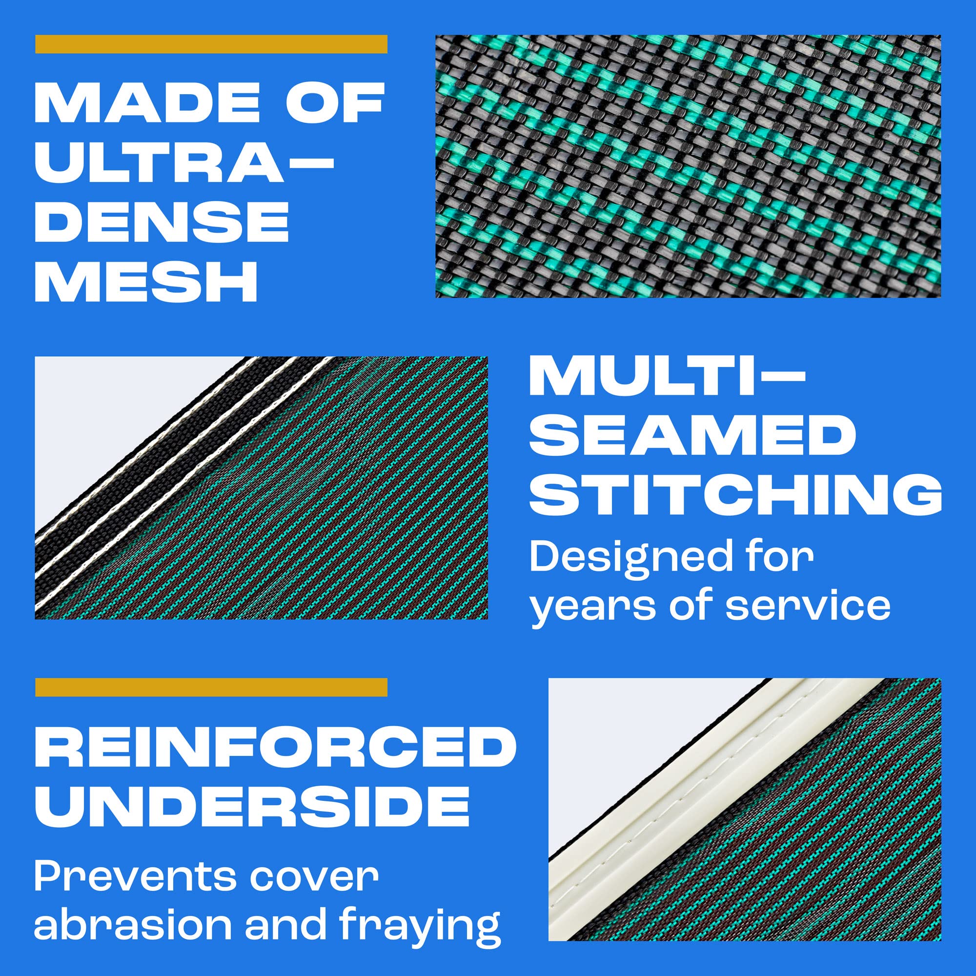 Yankee Pool Safety Inground Pool Cover - Full Set w/Pool Safety Net and Installation Tools | Ultra-Dense 16x32 Ft Safety Pool Cover w/Anchors, Steps | Cold-Resistant Pool Covers for Inground Pools