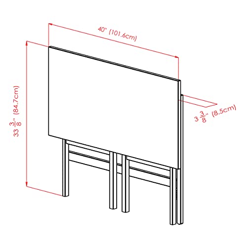 Winsome Wood Xander Computer Desk, Oyster Gray