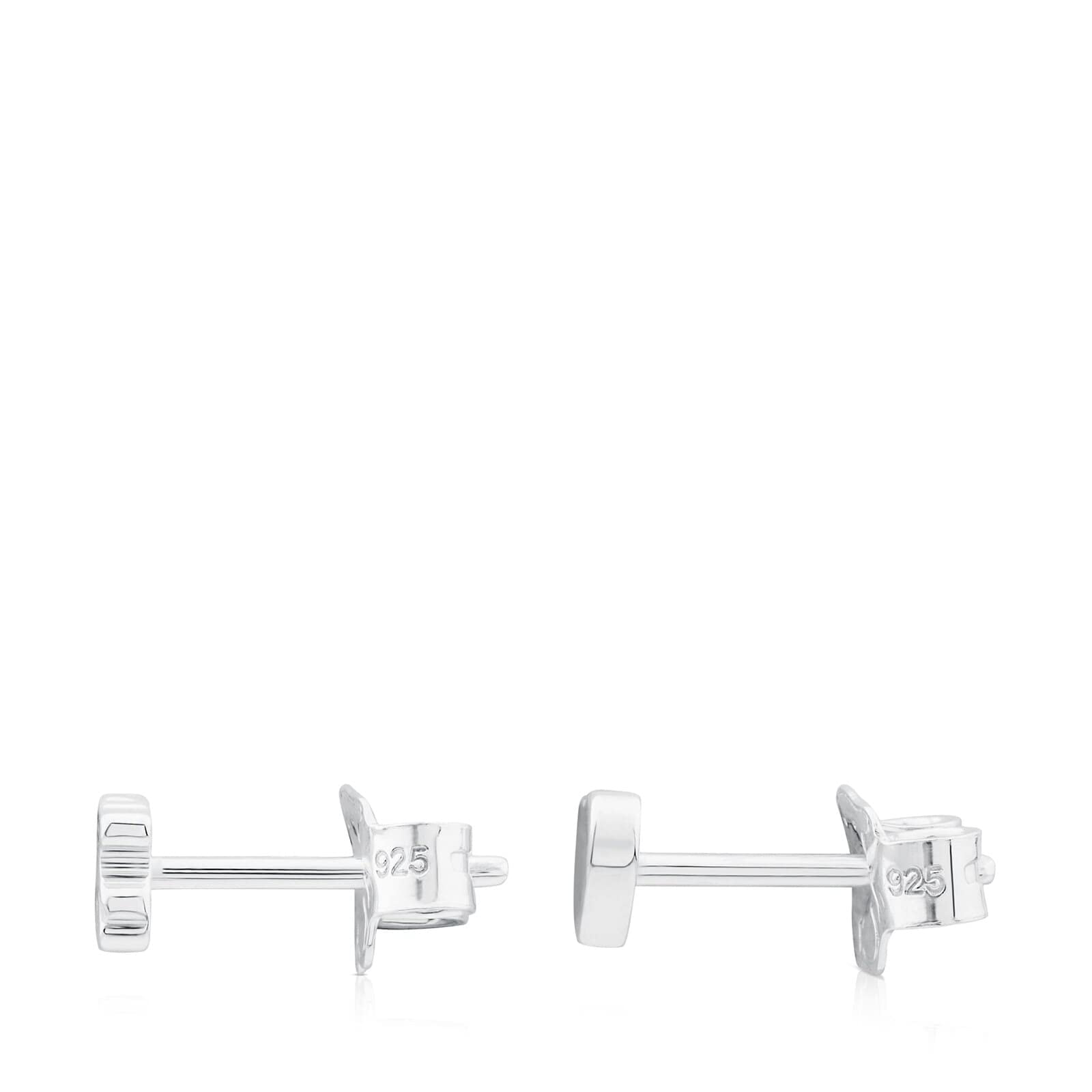 TOUS Sterling Silver Earrings for Women with Four Different motifs, Size: 0.45 cm, TOUS Basics Collection