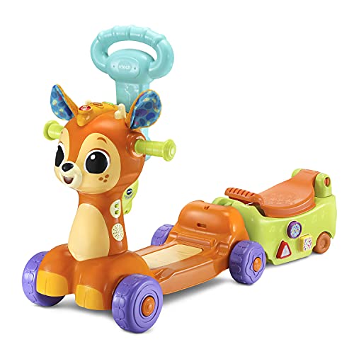 VTech 4-in-1 Grow-with-Me Fawn Scooter (Frustration Free Packaging)