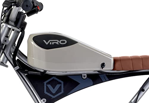 VIRO Rides Cafe Racer 25.2 V, Motorized Electric Mini-Bike with Parent-Controlled Max Speed for Ages 8+