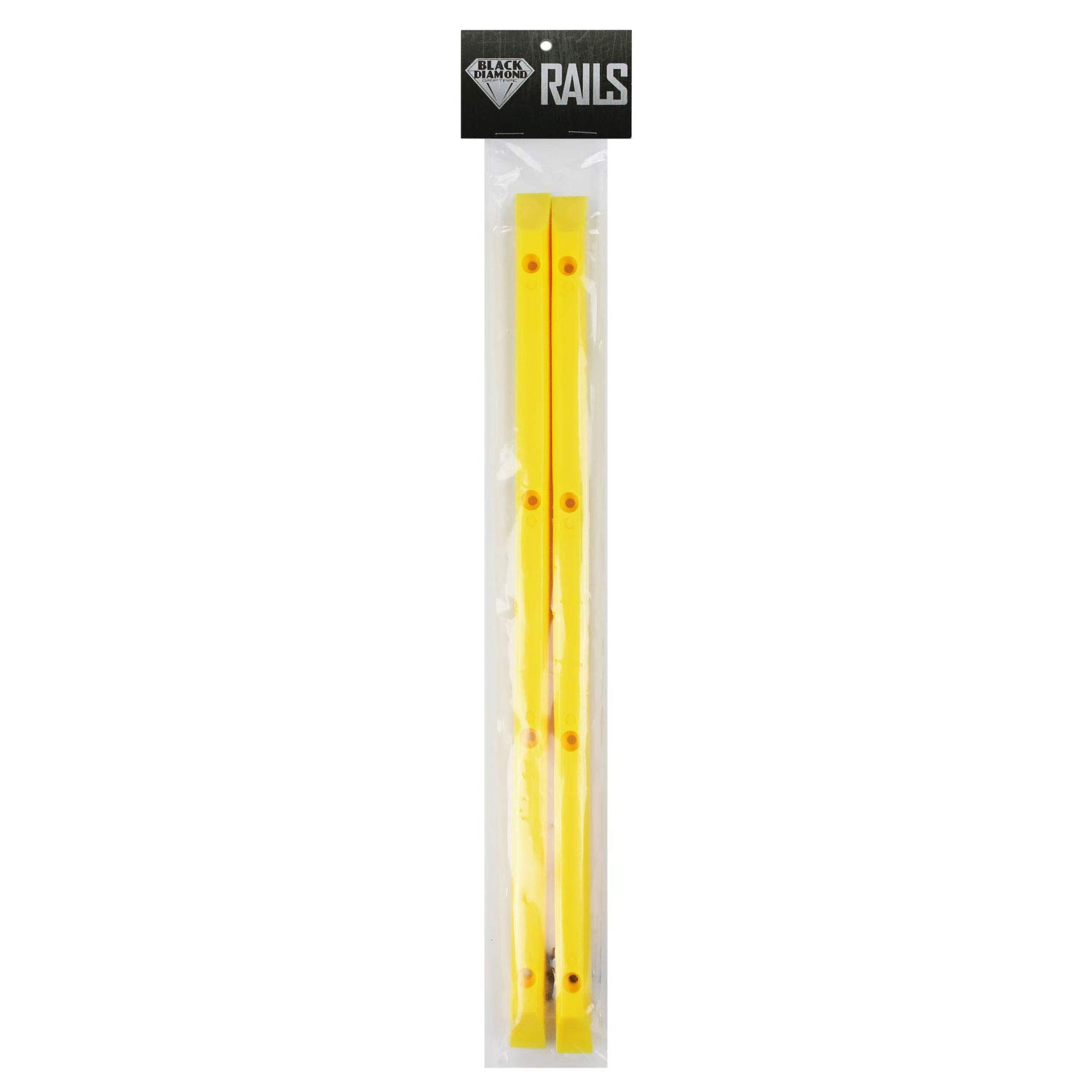 Yellow Skateboard Rails Old School Plastic with Mounting Screws by Black Diamond