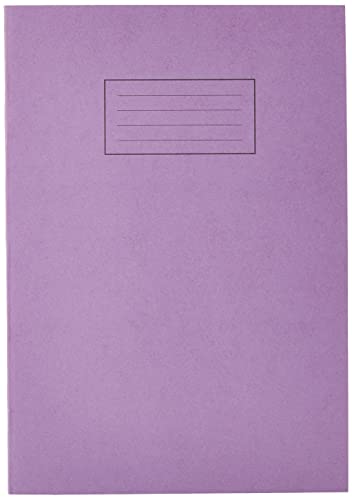 Silvine Exercise Book Ruled and Margin 80 Pages A4 Purple Ref EX111 [Pack of 10]