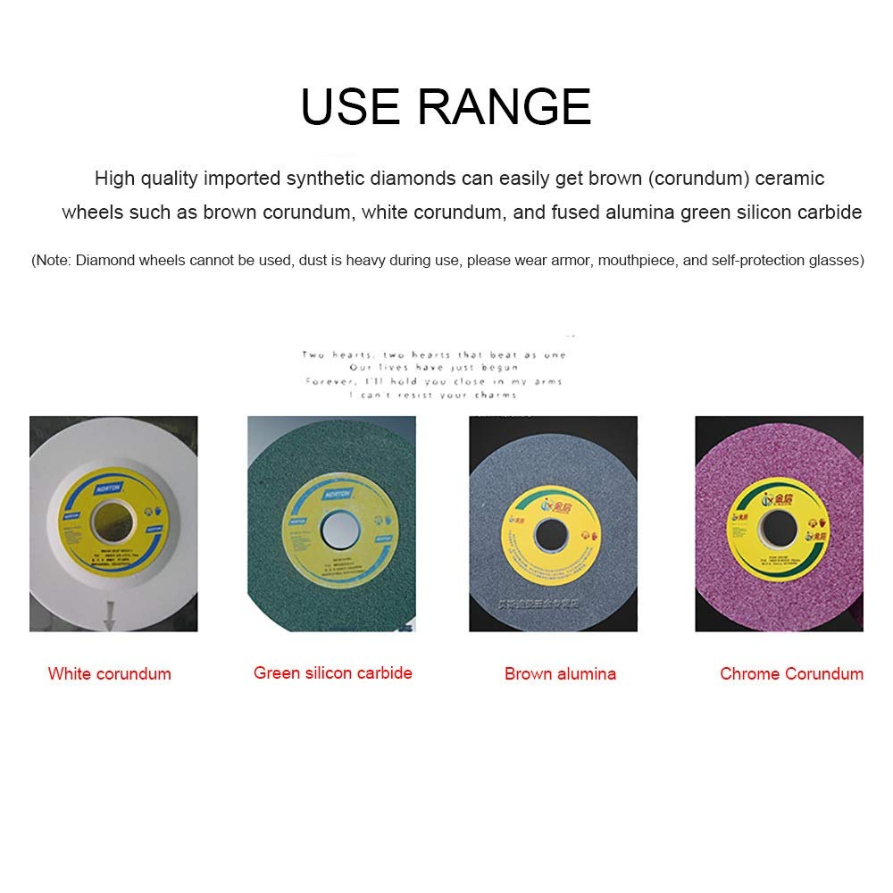 XENITE Grinding and Polishing Head Grinding Wheel Dresser with Flat Diamond Coated Surface for Truing Grinding & Deburring Wheels Abrasive Dressing Tools Polishing
