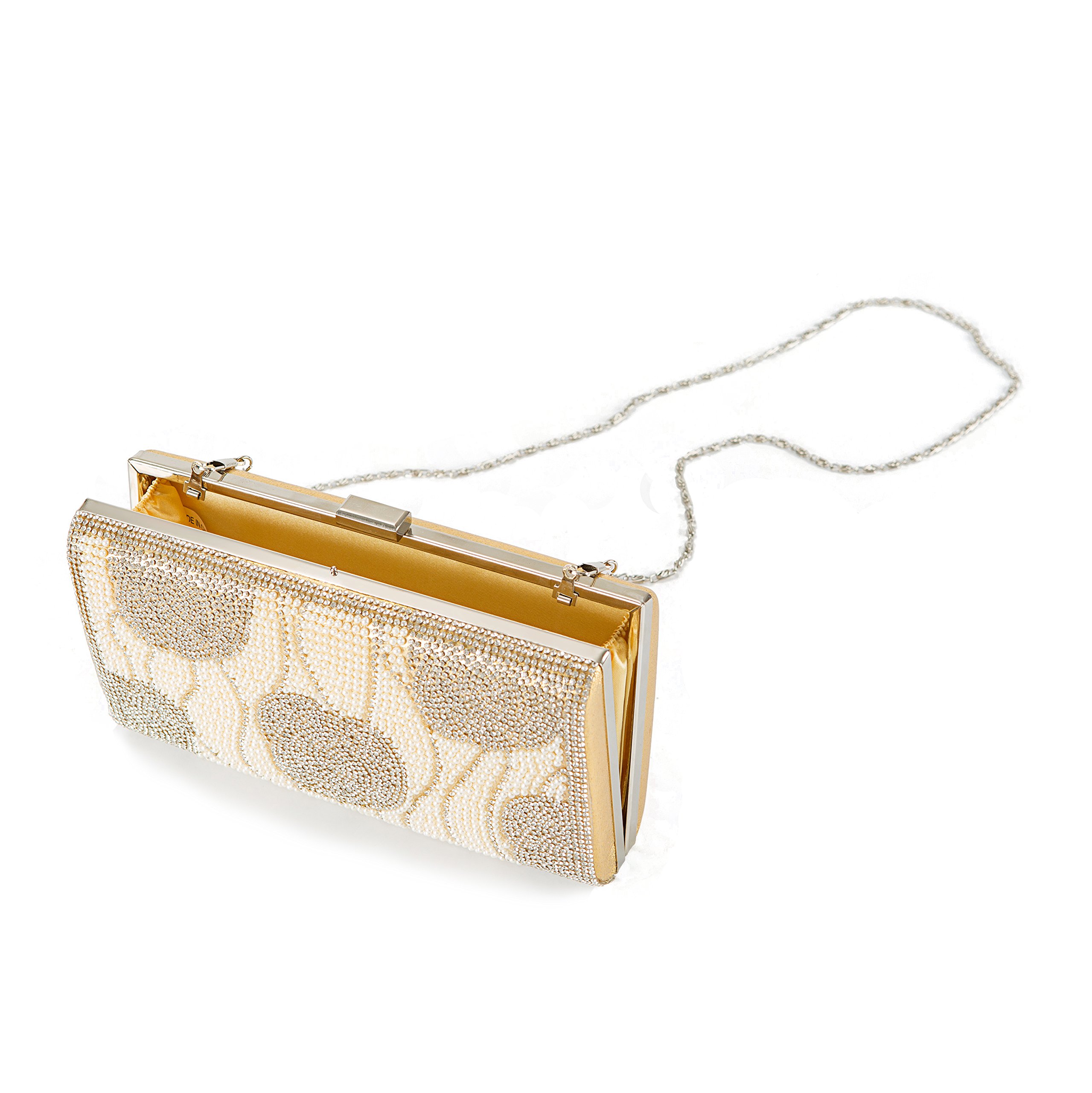 www.Beadingsupplys.com Champagne Crystal Clutch,Wedding Clutch, Party Bag, Prom Bag, Formal Event Clutch, Evening Clutch Bag Purse