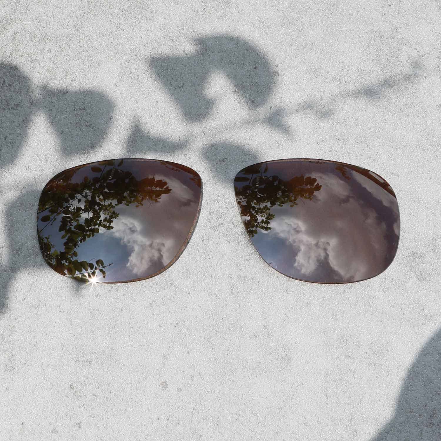 Walleva Brown Polarized Replacement Lenses For Ray-Ban RB4147 60mm(Lens Width) Sunglasses