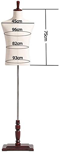 Tailors Dummy Male Mannequin Torso with Rectangular Base Trousers Rack and Shoes Holder| for Clothing Display Dressmakers Dummy