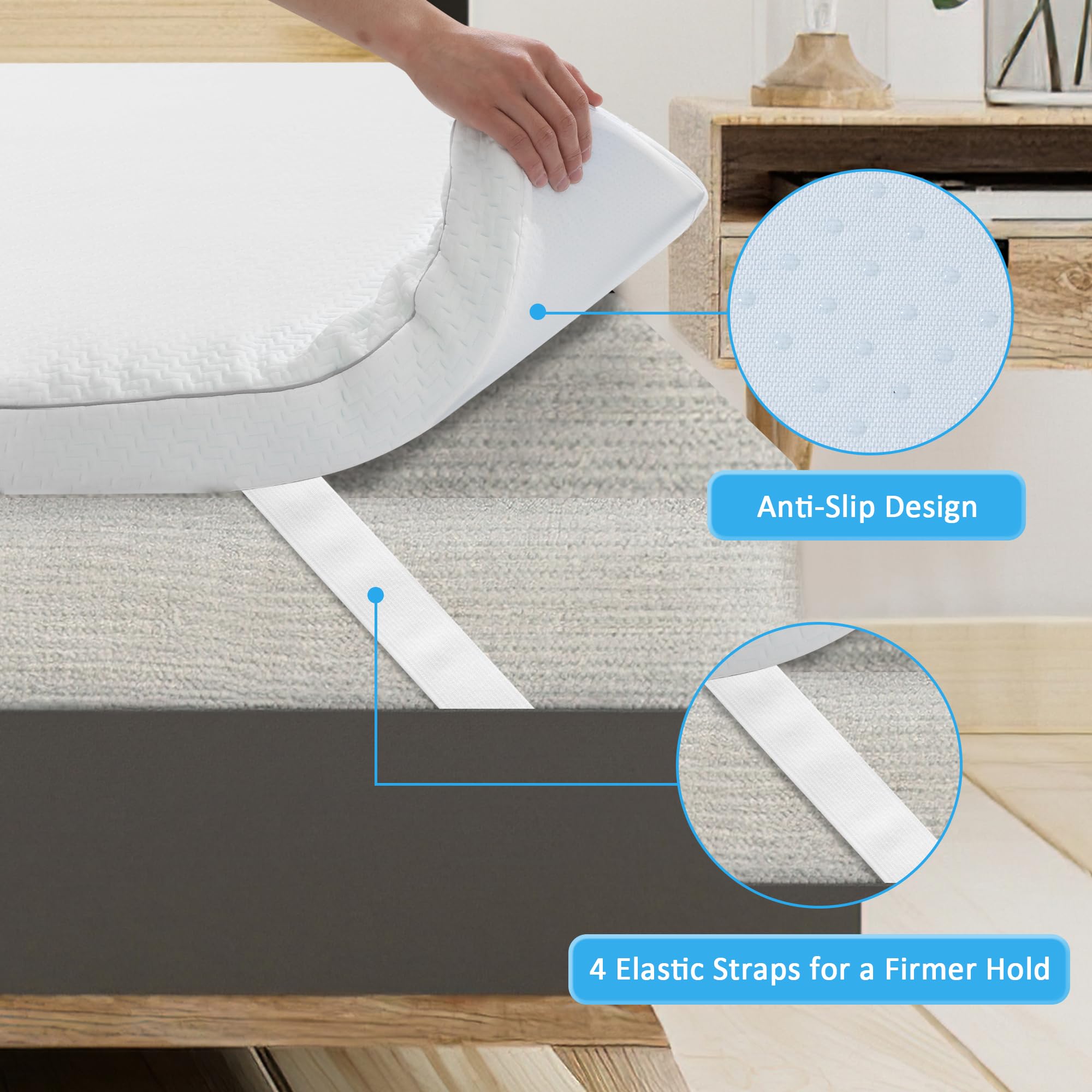 Swbvs Queen Mattresses in a Box, 3 Inch Memory Foam Mattress Quees Size with Queen Bed Mattress Pressure Relief & Supportive Queen Size Mattresses