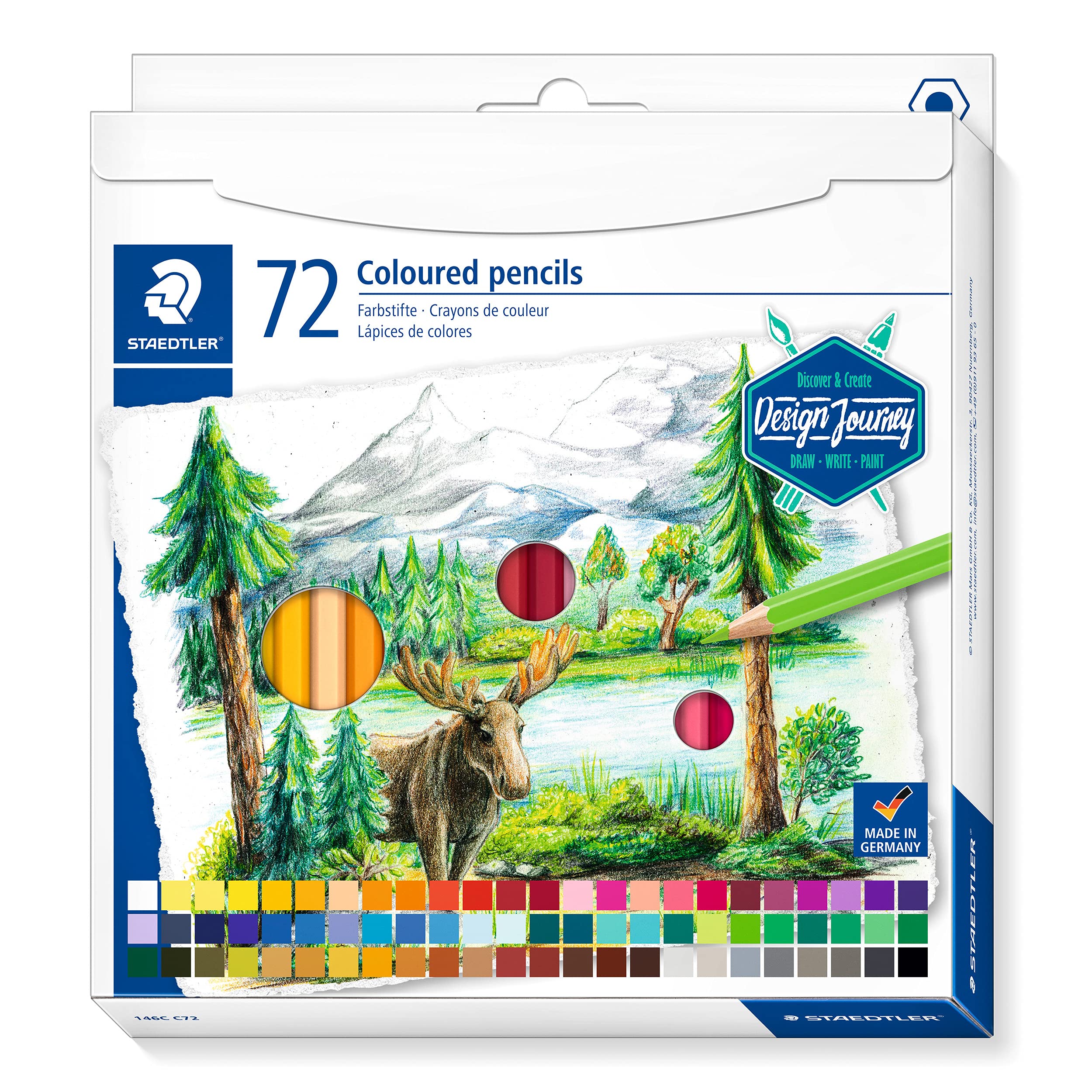 Staedtler Colored Pencils, Premium Art Set, 72 Assorted Colors, 146C C72