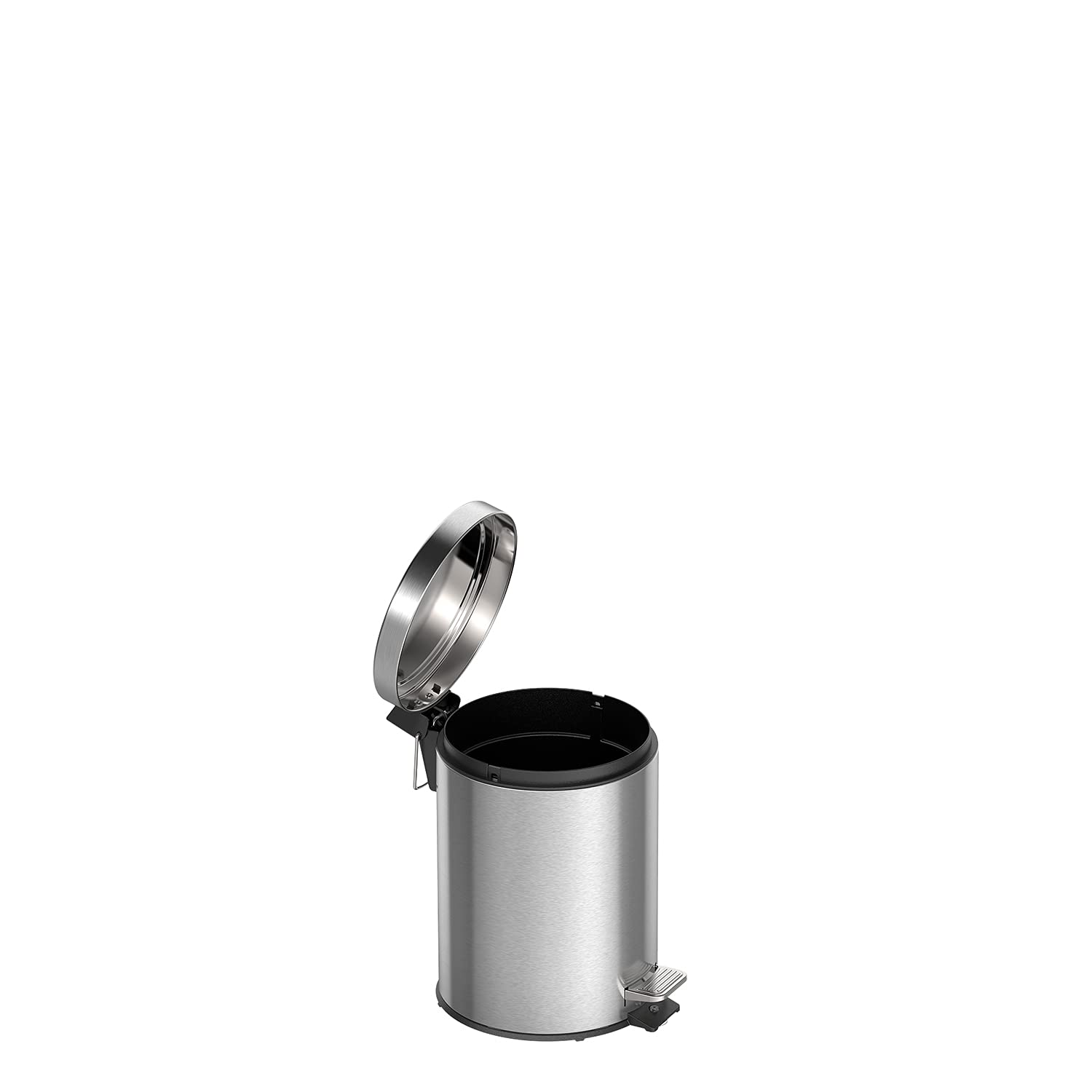 Tramontina Brasil Plus Pedal Bin, 5 litres, Stainless Steel