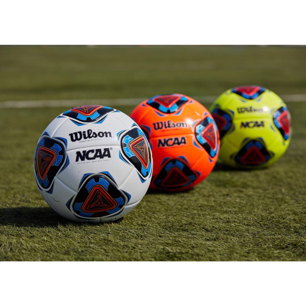 WILSON NCAA Forte Fybrid II Soccer Cup Game Ball - White/Blue