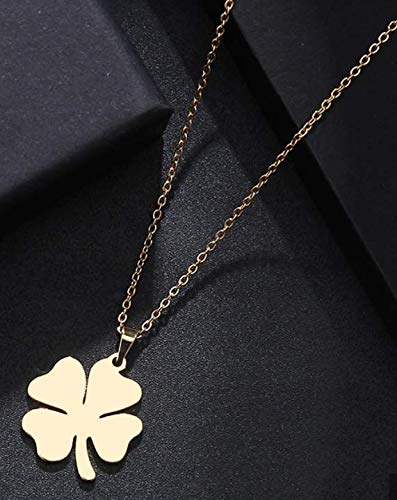 Stainless Steel Weed necklace (Gold)
