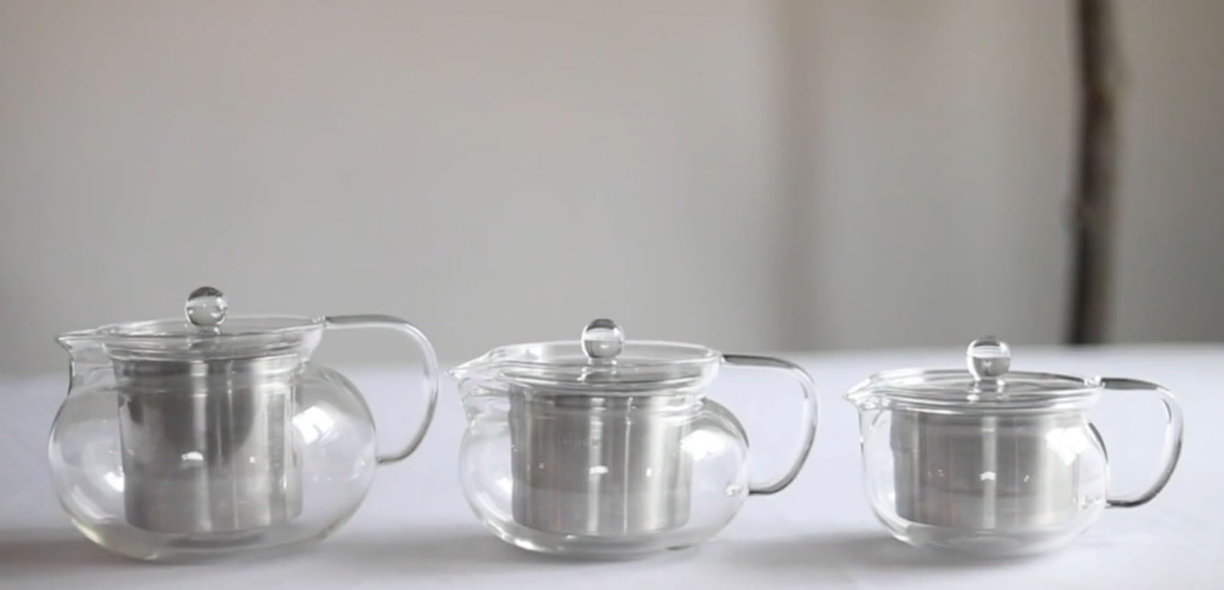 Teabloom Kyoto 2-in-1 Tea Kettle/Tea Maker β Heatproof Glass Teapot with Removable Loose Tea Filter β Tea Connoisseur's Choice
