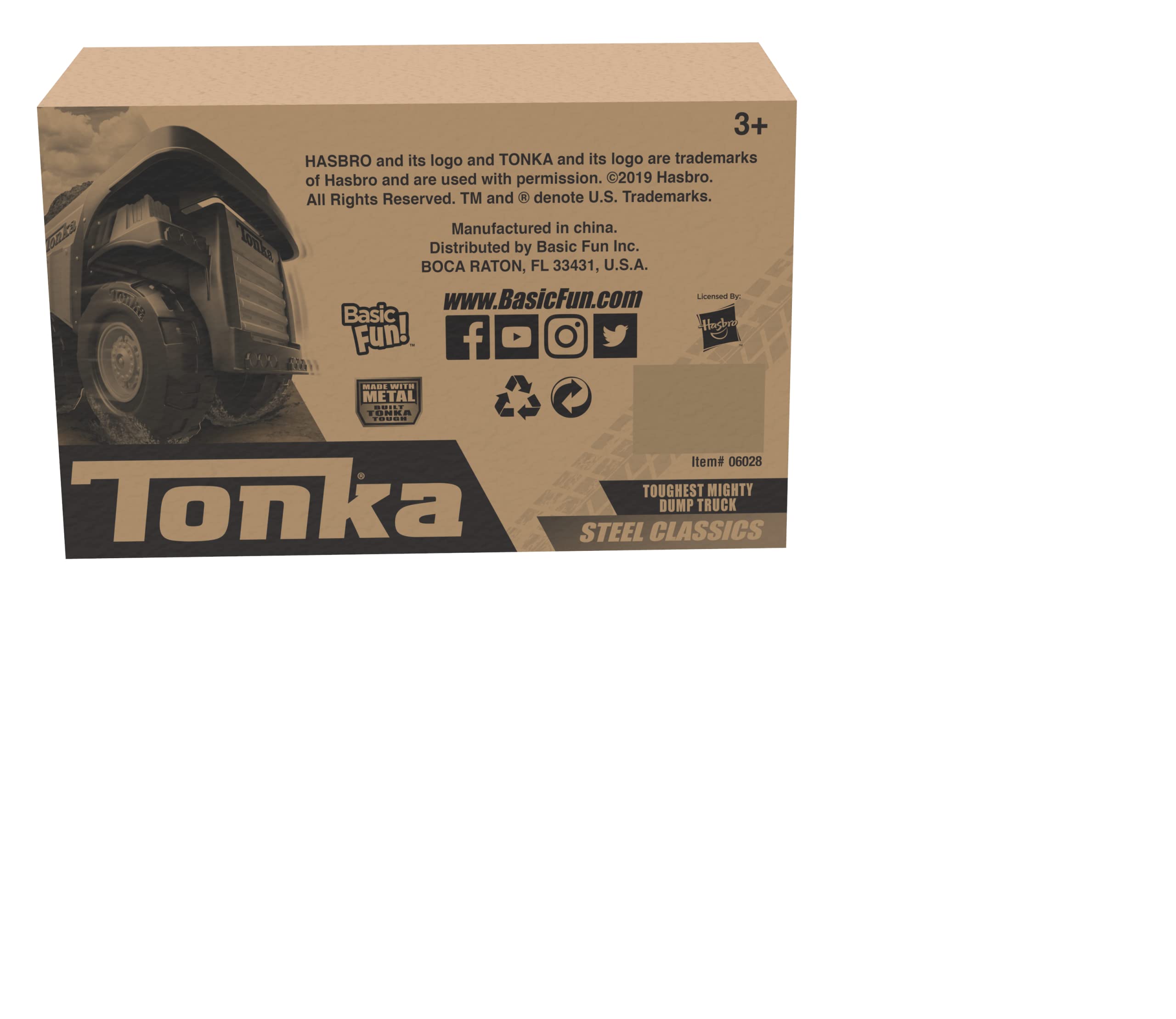 Tonka Steel Mighty Dump Truck - Yellow, For Ages 3+, Made of Steel and Plastic