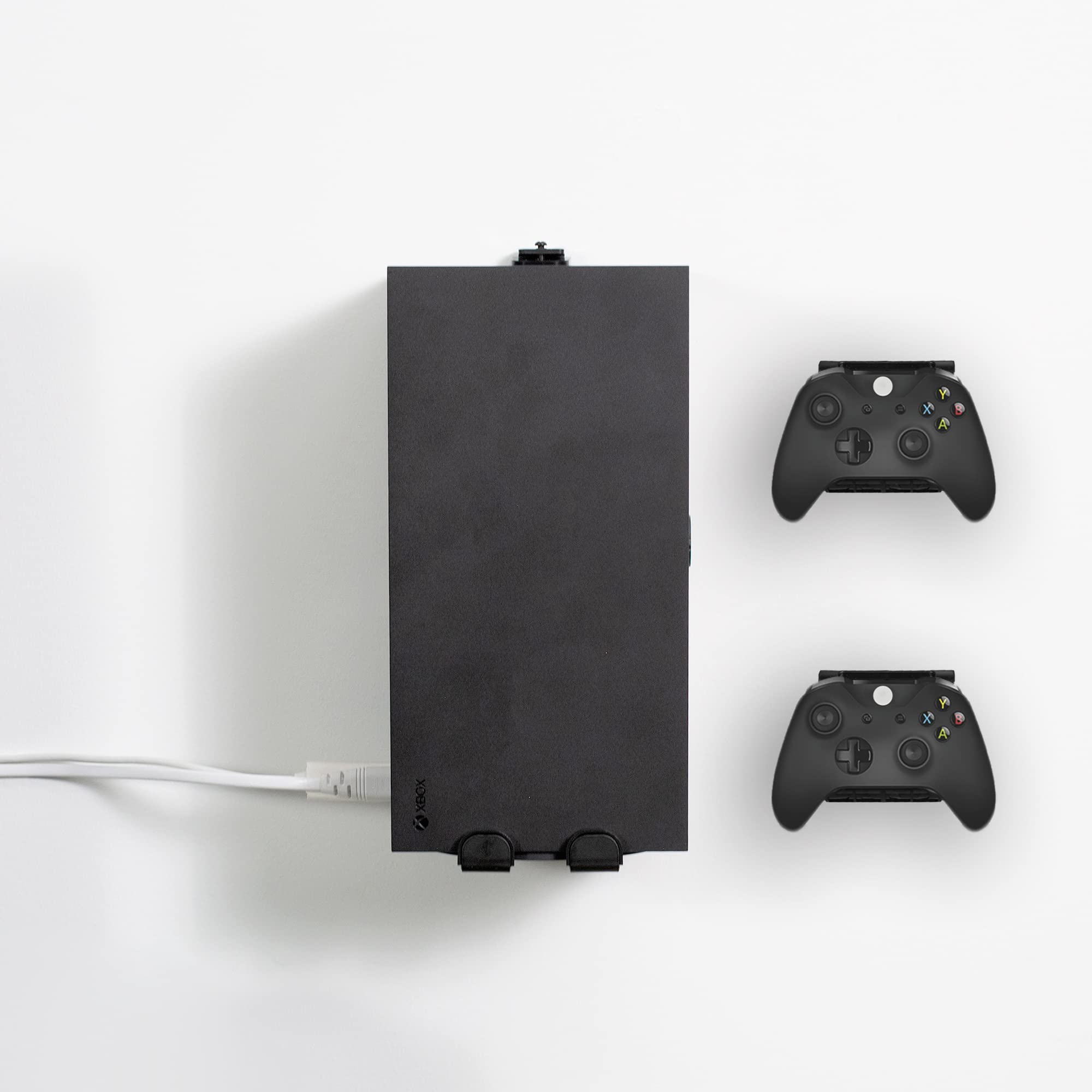 VIVO Steel Wall Mount Bracket Designed for Xbox Series X Gaming Console, Horizontal and Vertical Display, Open Design, Black, Mount-XSXU1