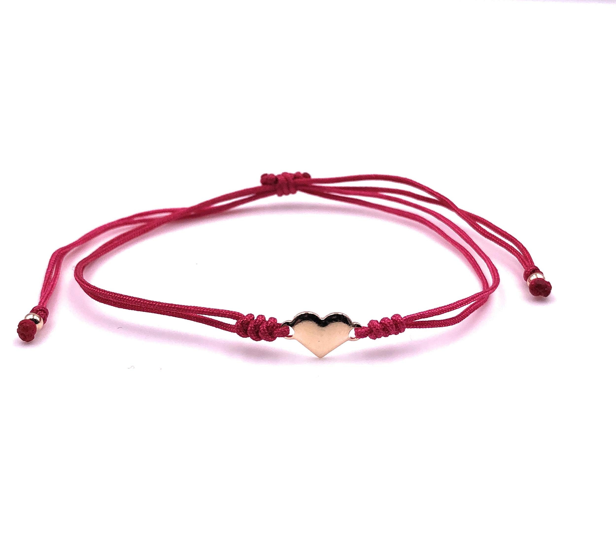 Set of 3 Back to School Mother and Two Daughters Matching Heart Bracelets