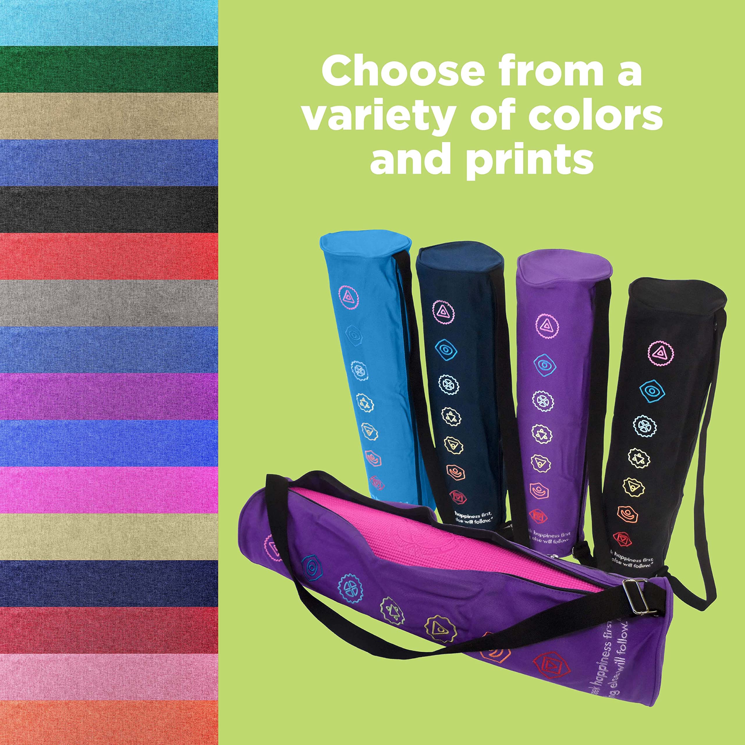 Yoga Mat Bag Extra Large Organic Cotton By Bean Products - Avocado