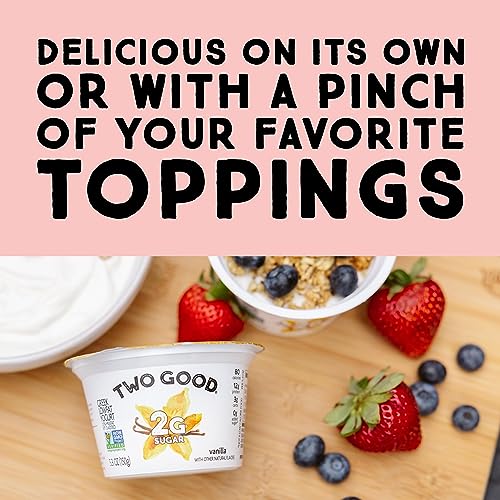 Too Good & Co. Strawberry Flavored Greek Yogurt Cultured Product, 5.3 OZ Cups