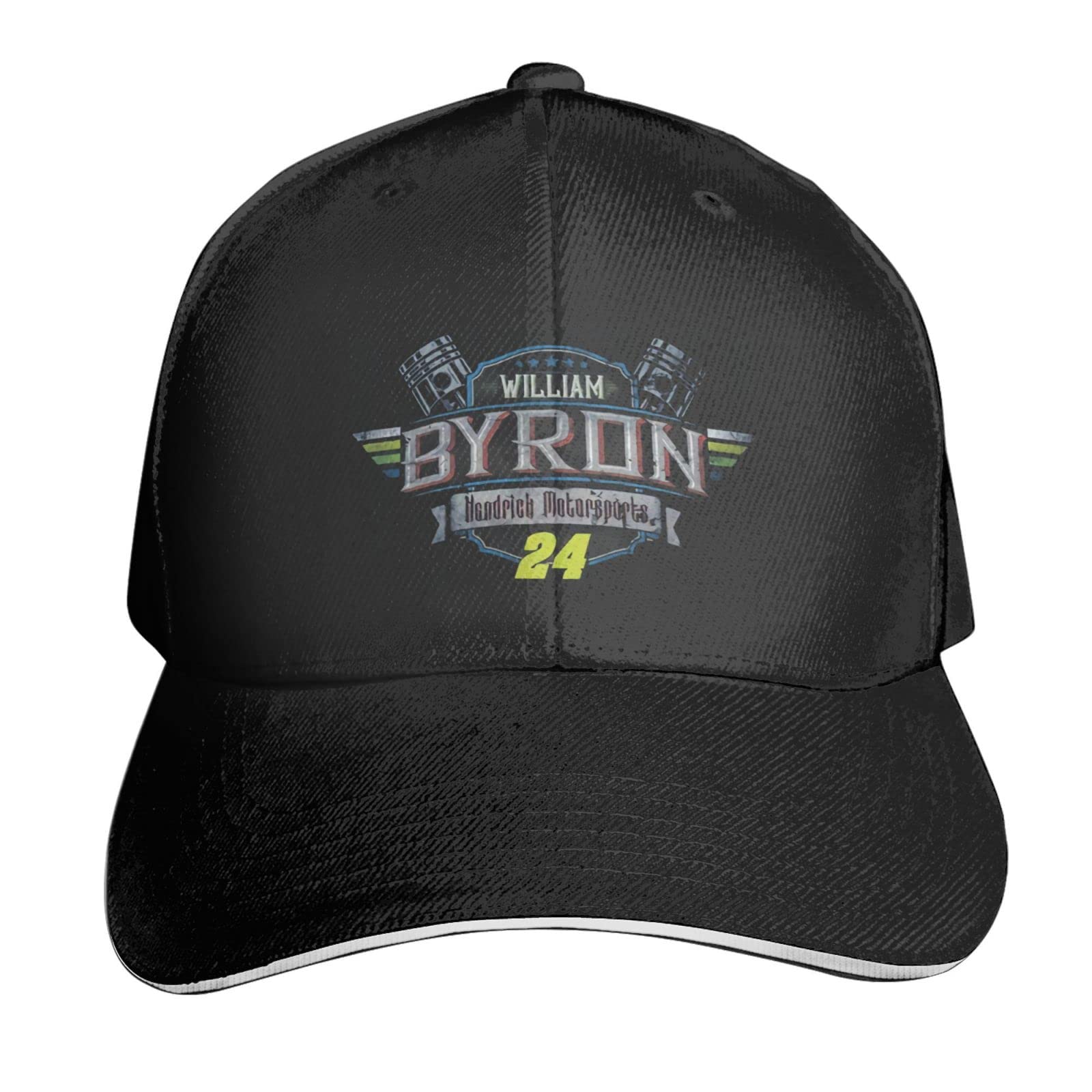 William Byron 24 Baseball Cap Sports Beach Sun Classic Back Buckle Brim Adjustable Hat Travel
