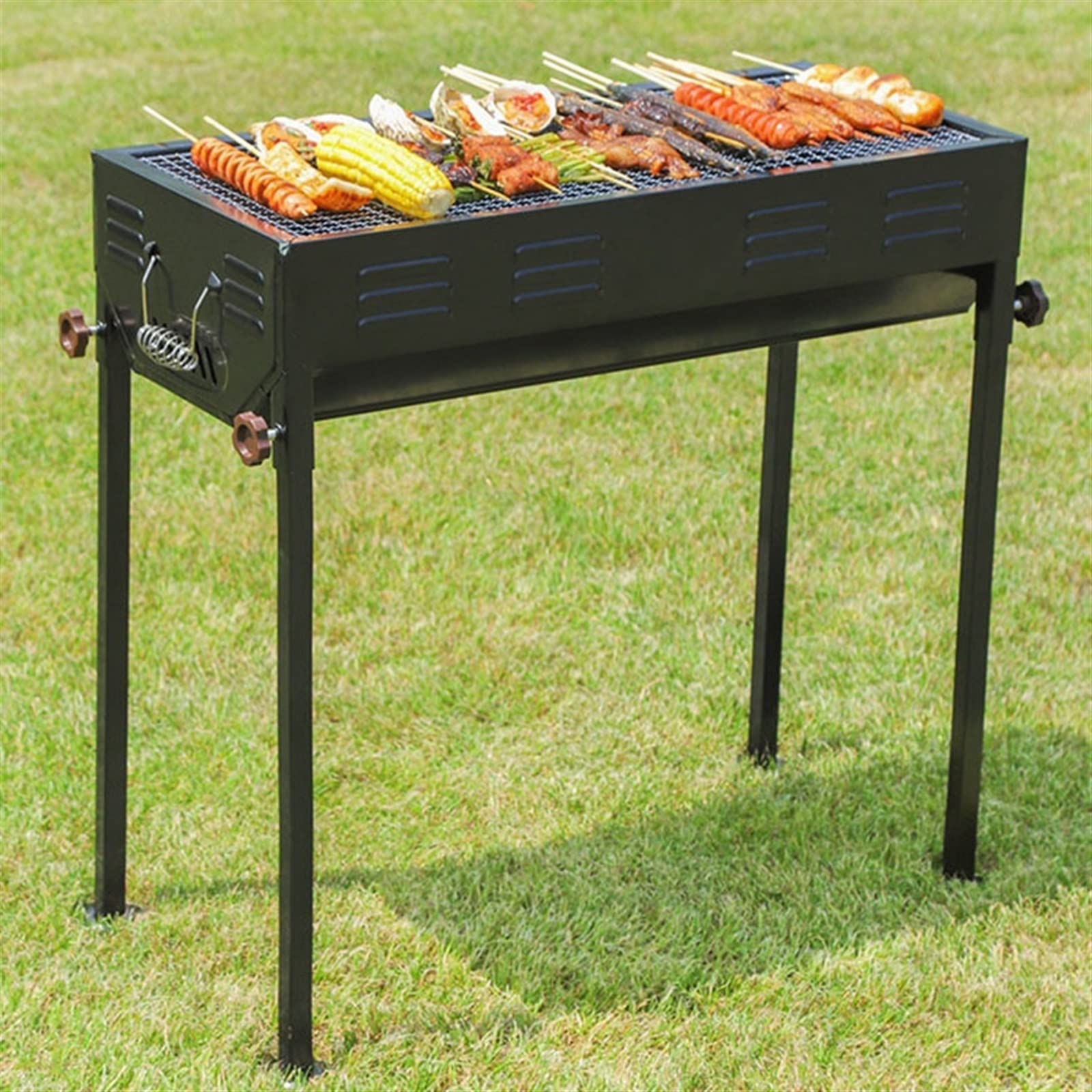 TBMAKE Grills Thickened BBQ Grill Camping Wood Charcoal High Temperature Stainless Steel Barbecue Net Home Family Outdoor Portable BBQ Tools