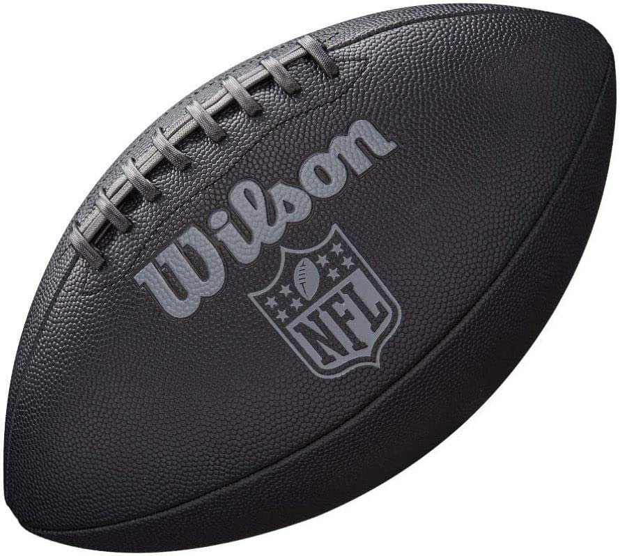 WILSON Soccer Unisex-Youth NFL Junior Size Football, Black, Uni, 1 pcs