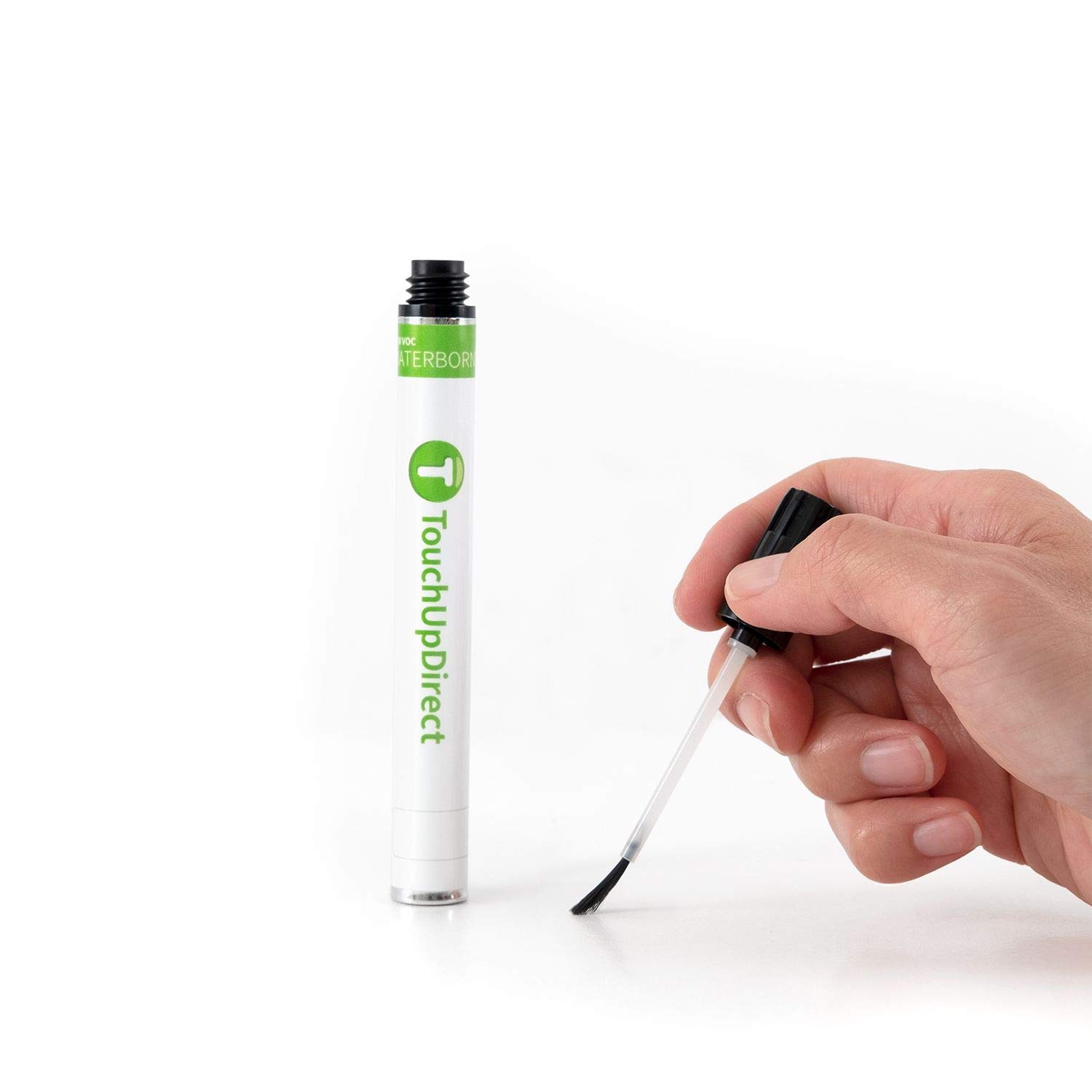 TouchUpDirect Z1/M6887 Oxford White Compatible with Ford Exact Match Touch Up Paint Brush - Essential Kit