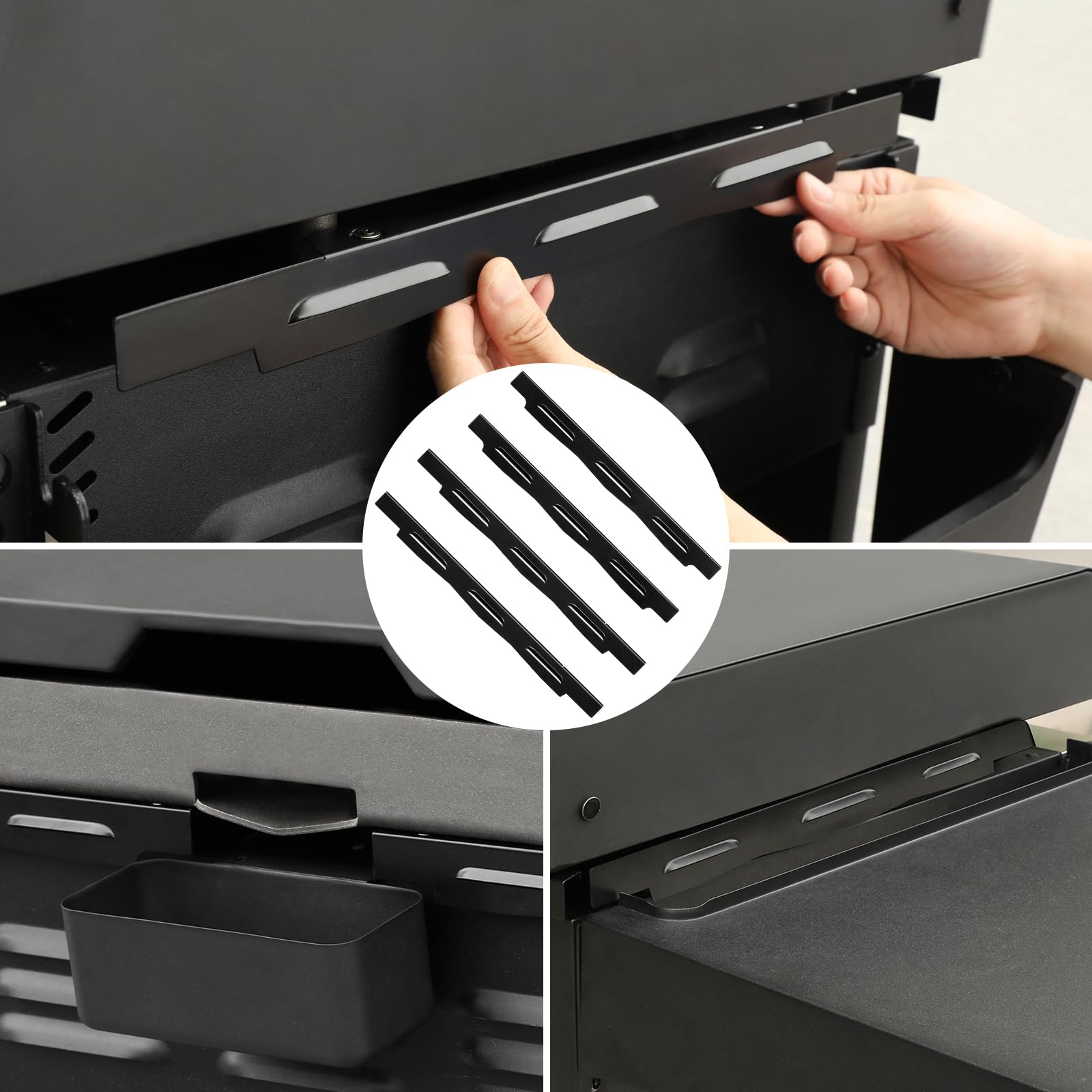 Wind Guards for Blackstone Griddle 36 Inch, Magnetic Stainless Steel Wind Screens Blackstone Griddle Accessories, Fit With Hood, Rear Grease Cup, Side Shelf And Front Shelf, Heat Shield