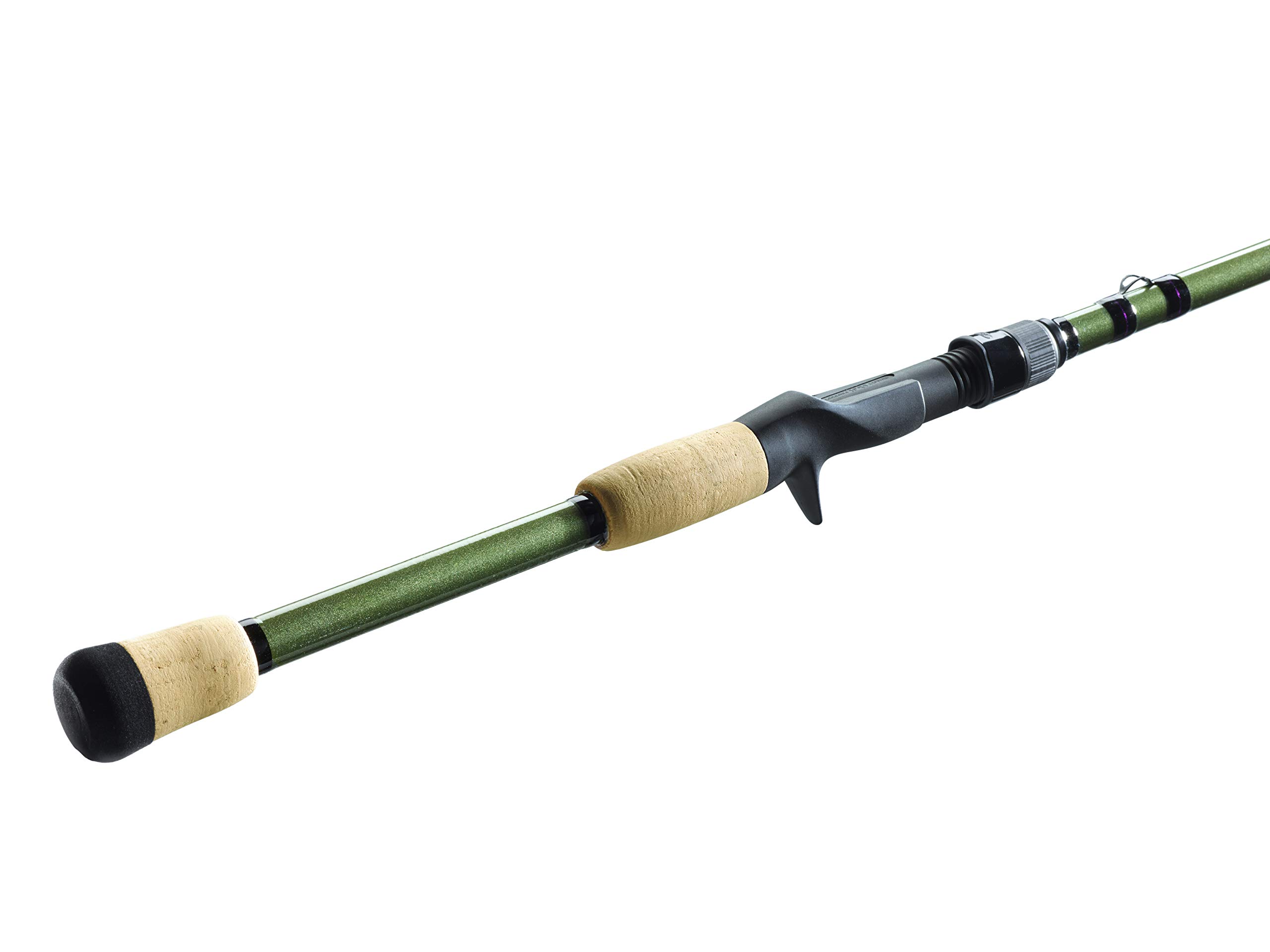 St. Croix Rods Mojo Bass Glass Casting Rod Medium/Moderate , Mojo Green Metallic, 7'2"