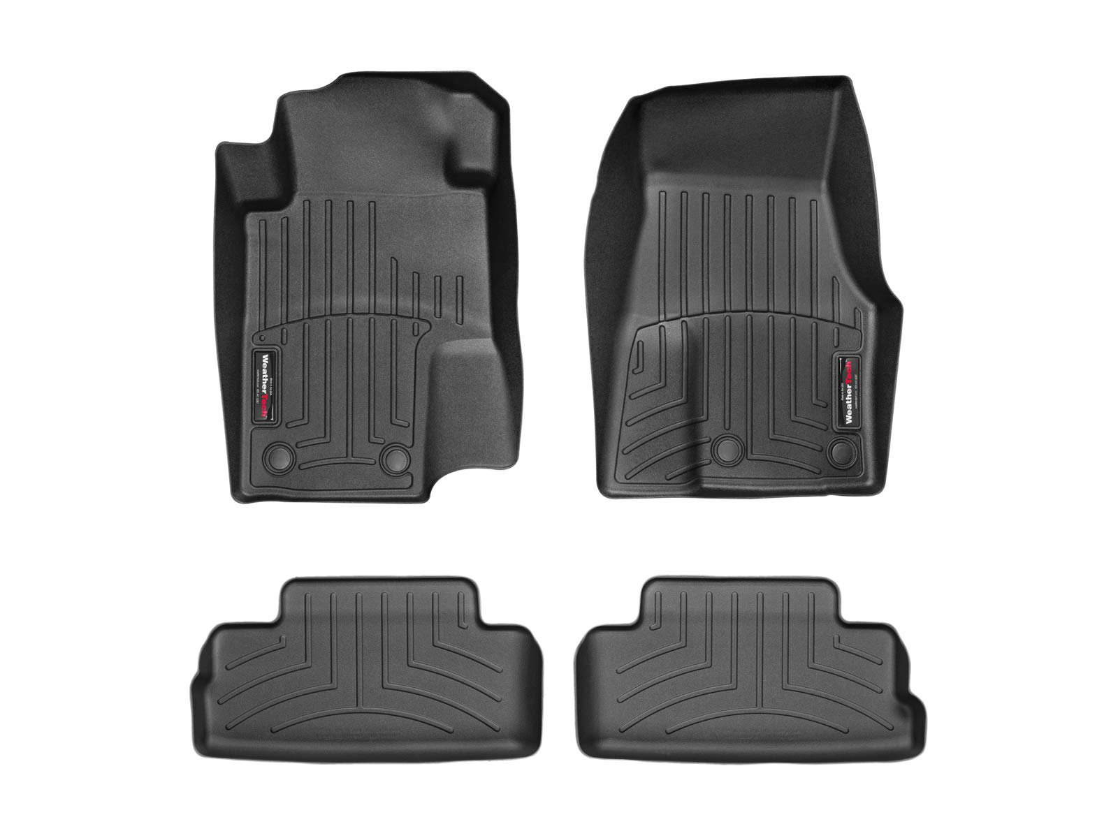WeatherTech Custom Fit FloorLiners for Ford Mustang - 1st & 2nd Row (444681-441392), Black