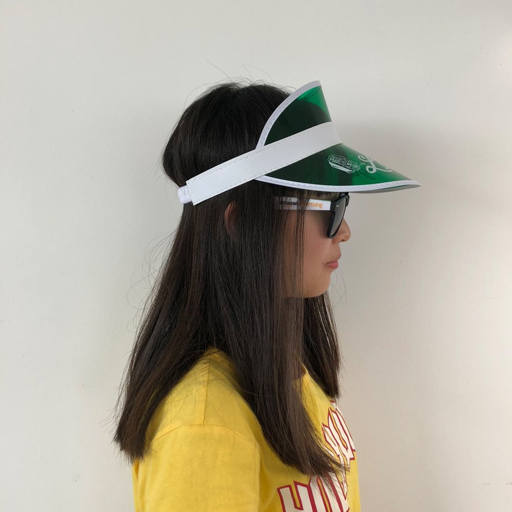 Yuanhe Green Poker Visors Hat - 5 Pack Las Vegas Costume Hat Casino Theme Party Decorations Great for Game Nights