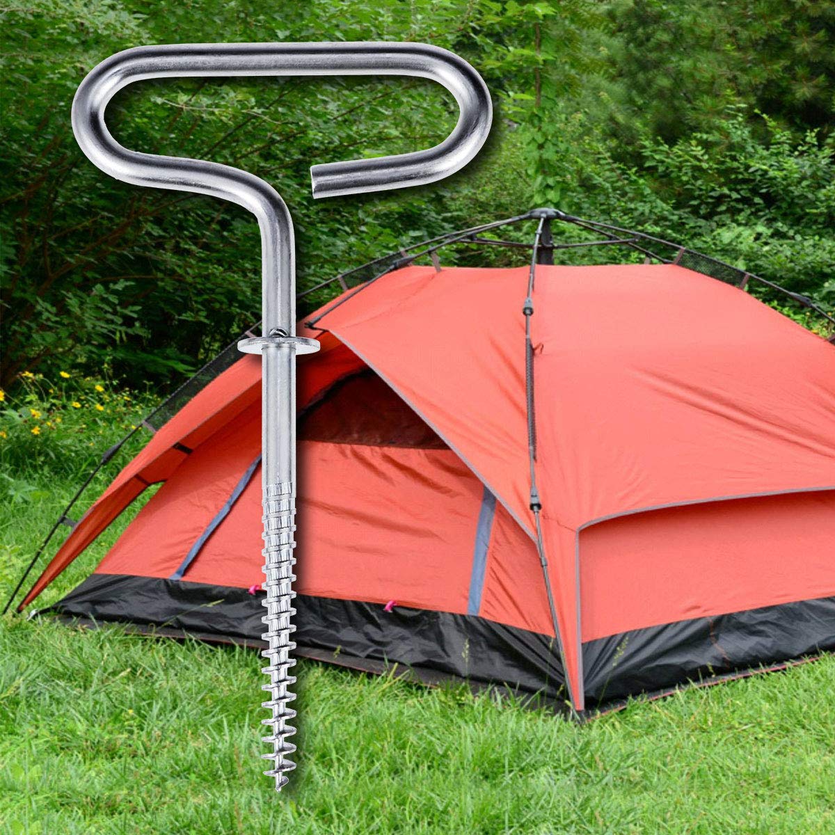 WINOMO Tent Garden Stakes Heavy Duty Pegs Rust-Free - 4/Pack