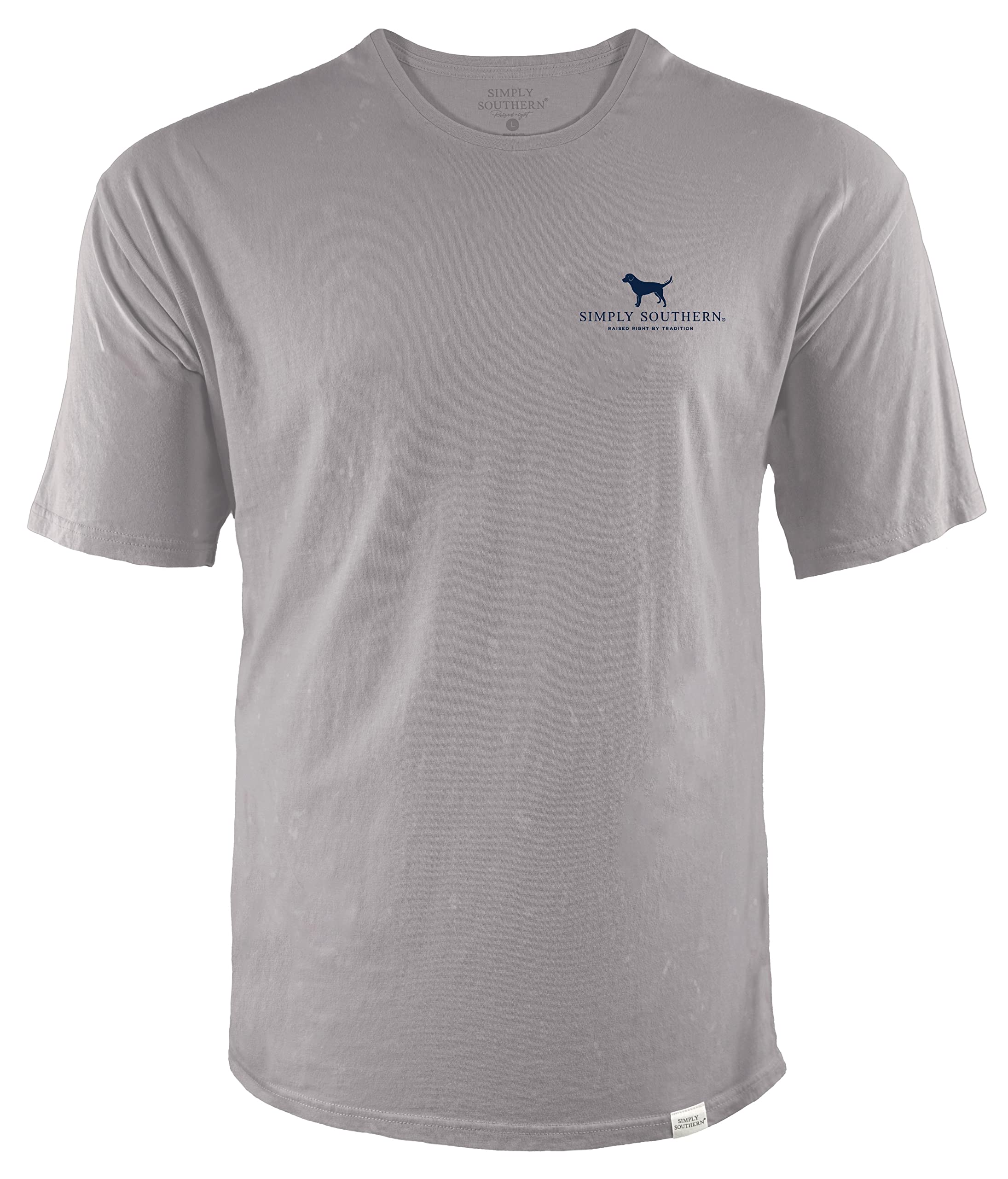 USA Golden Retriever Short Sleeve Simply Color T Shirt Light Gray
