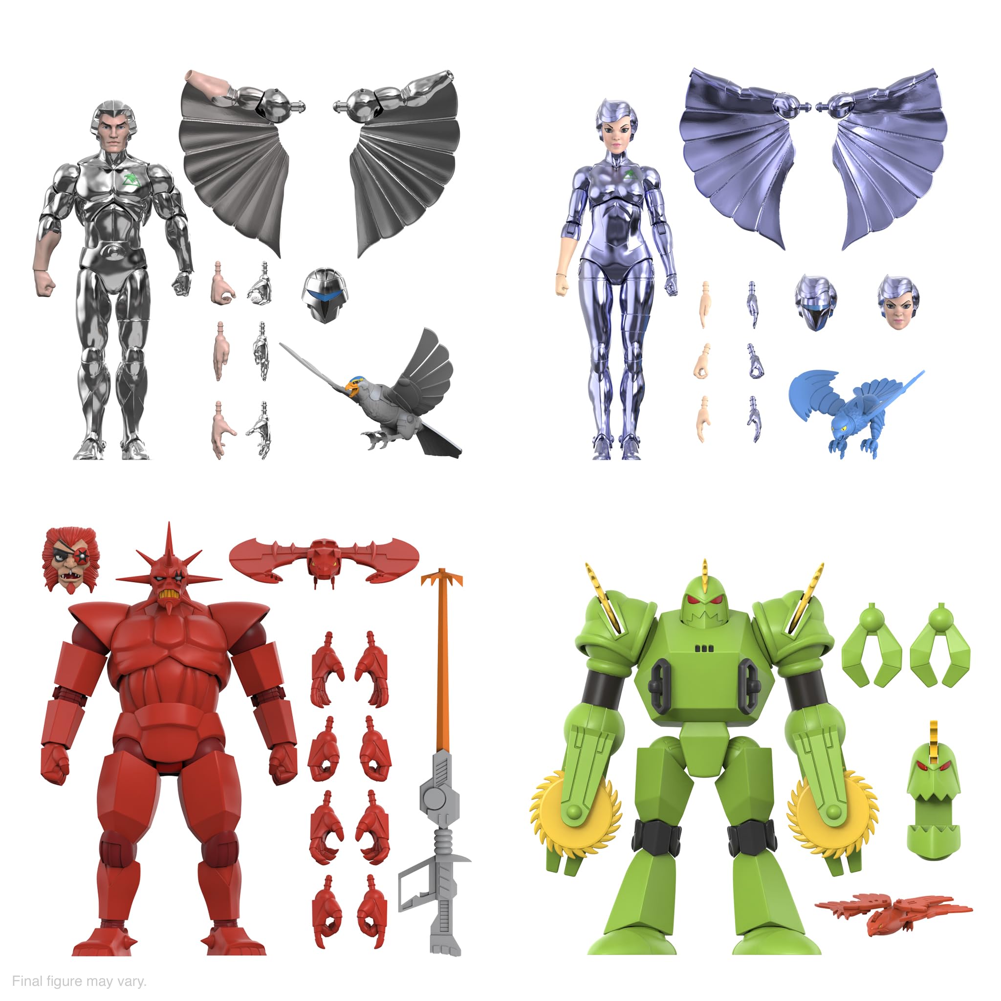 Super7 Ultimates SilverHawks Quicksilver - 7" SilverHawks Action Figure with Accessories Classic Cartoon Collectibles and Retro Toys