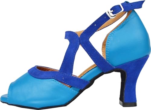 Womens Professional Latin Heels Salsa Ballroom Pumps Jazz Heeled Tango Chacha Peep Toe Bachata Practice Shoes 6CM Heeled SOFE Sole Custom Heel Green US 5.5