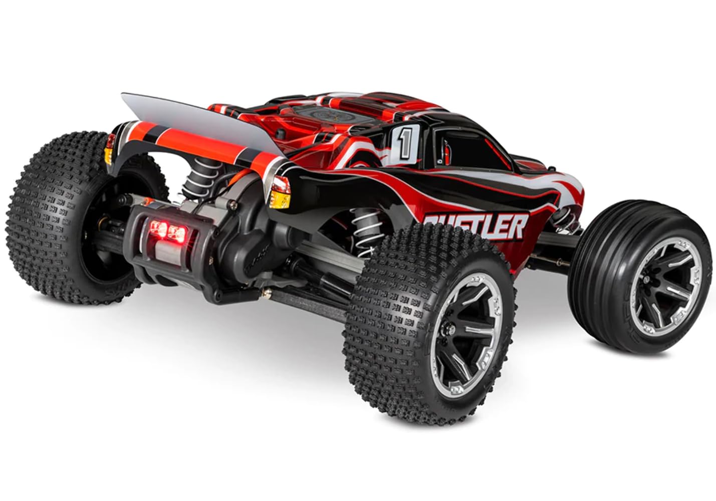 Traxxas 370541REDX Rustler : 1/10 Scale Stadium Truck