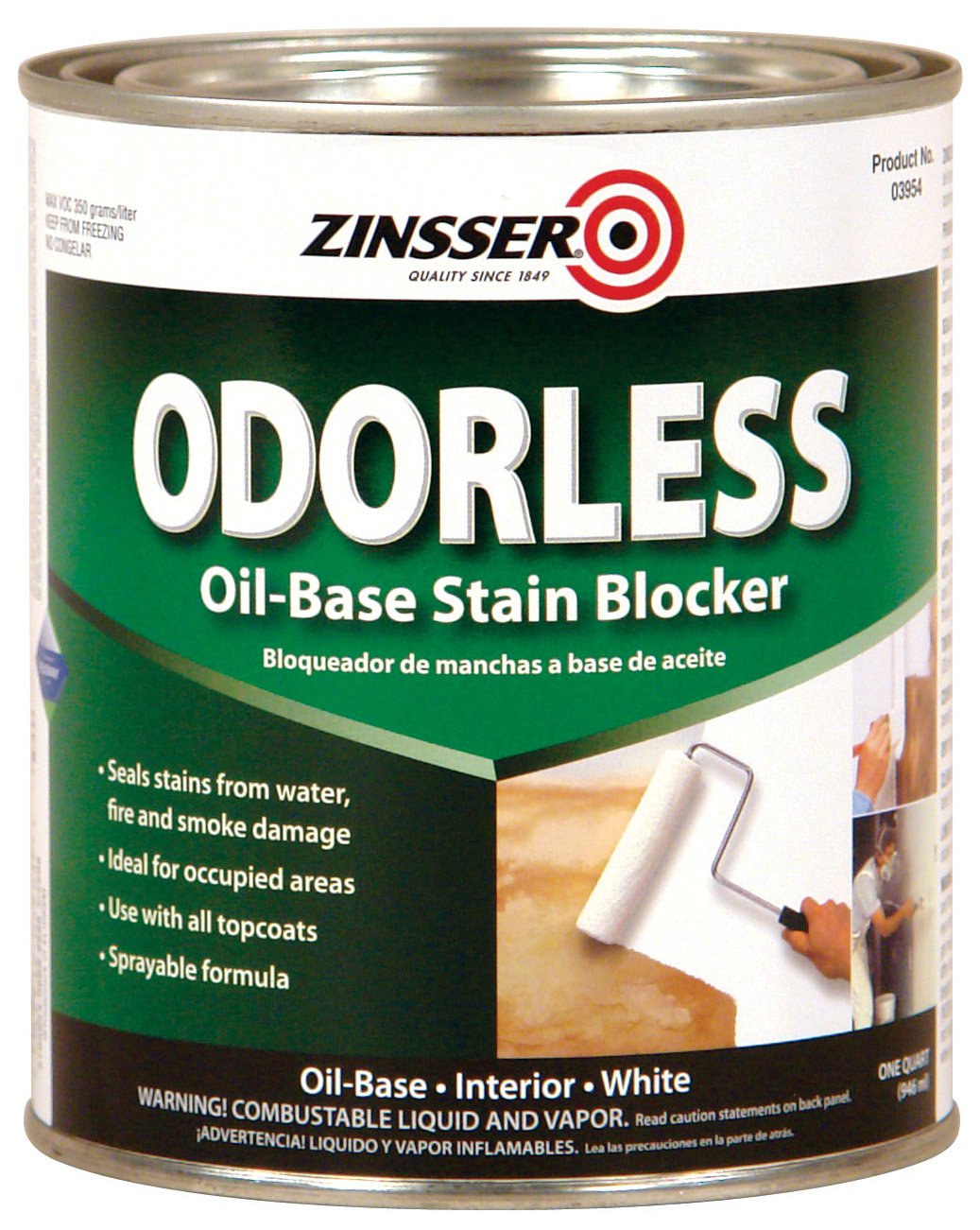 Zinsser 1 Quart Bulls Eye® Odorless Primer Sealer