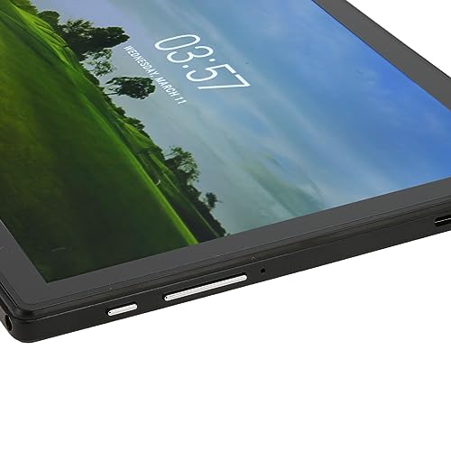 Tablet PC, 2MP Front Camera Dual SIM Dual Standby 10.1 Inch Tablet 6GB RAM 64GB ROM for Android10 for Learning for Work (Black)