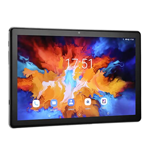 Tablet PC, 5GWiFi 10.1in Smart Phone Tablet Front 800W Rear 2000W Dual Card Slot 100‑240V for Travel for Home (US Plug)
