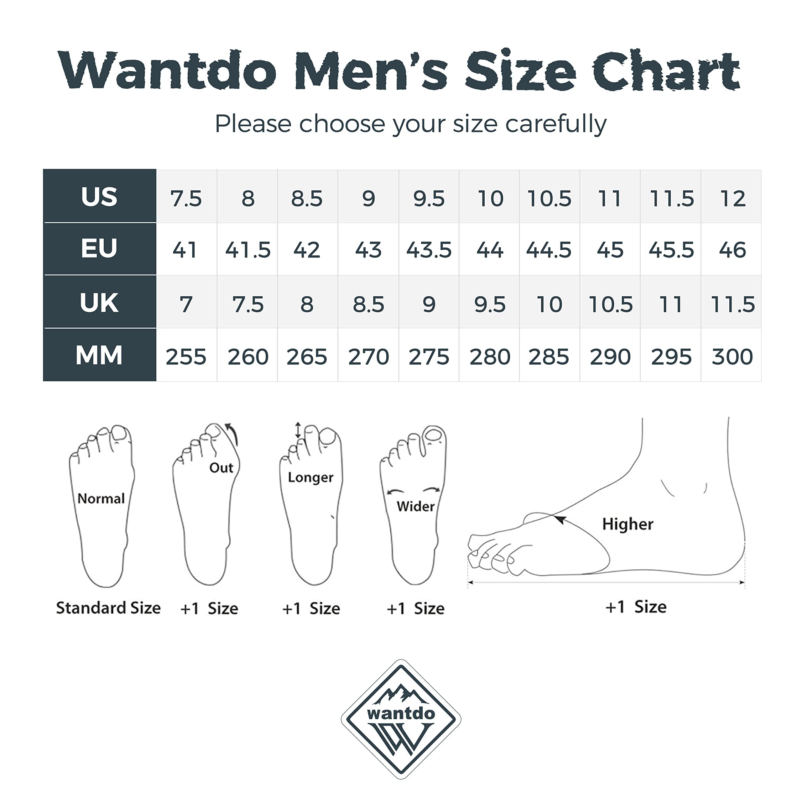 wantdo Men's Waterproof Hiking Shoes Work Construction Boots Outdoor Camping Shoes