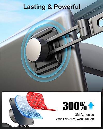 SUPERONE Tesla Phone Mount, Compatible with MagSafe Car Mount for Model 3 & Model Y, [Super Strong Magnet] 360° Rotation for iPhone 15 14 13 Pro/Max MagSafe Case & All Phones, Black
