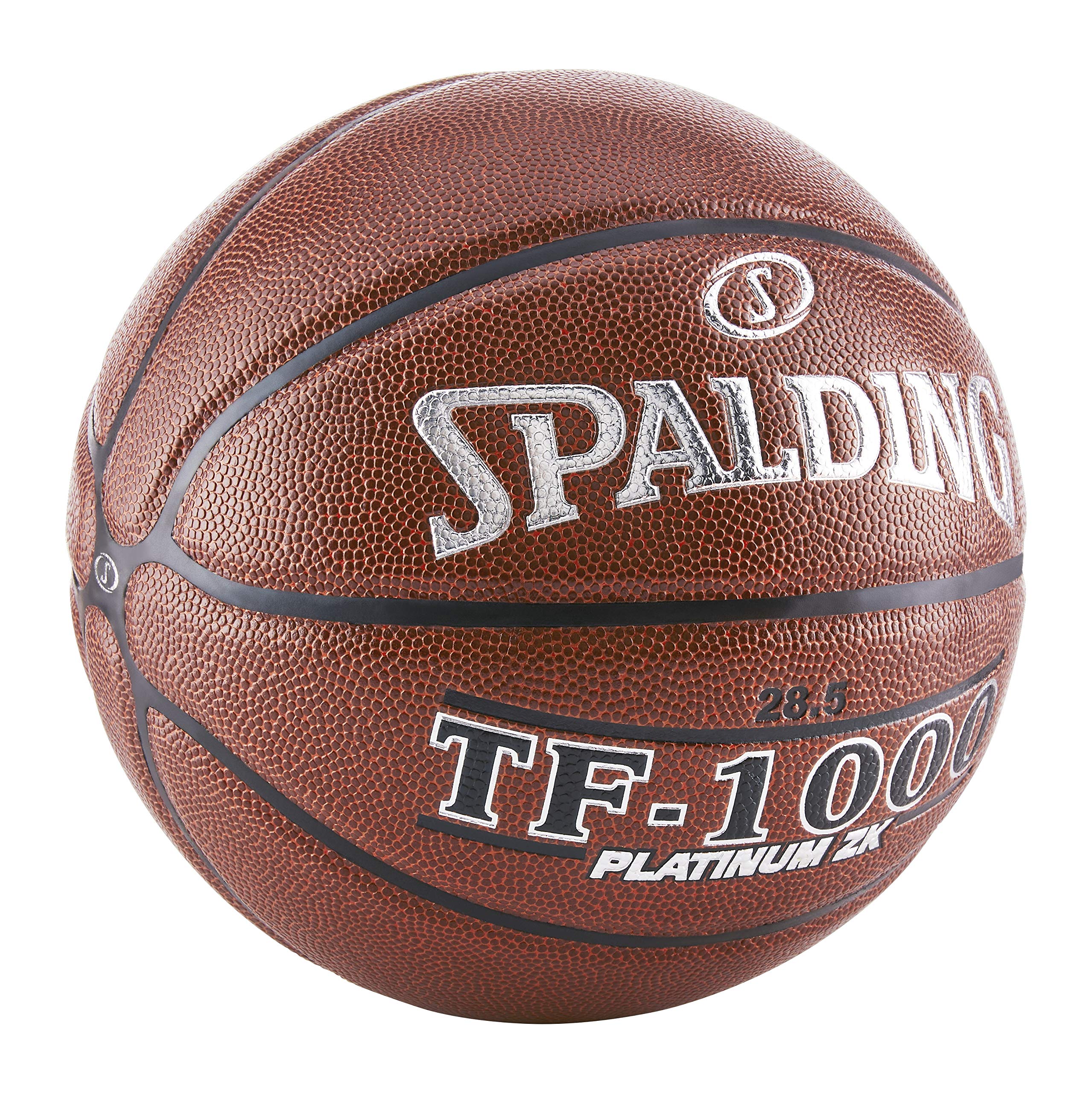 Spalding TF-1000 Platinum ZK Indoor Game Basketball , 28.5"