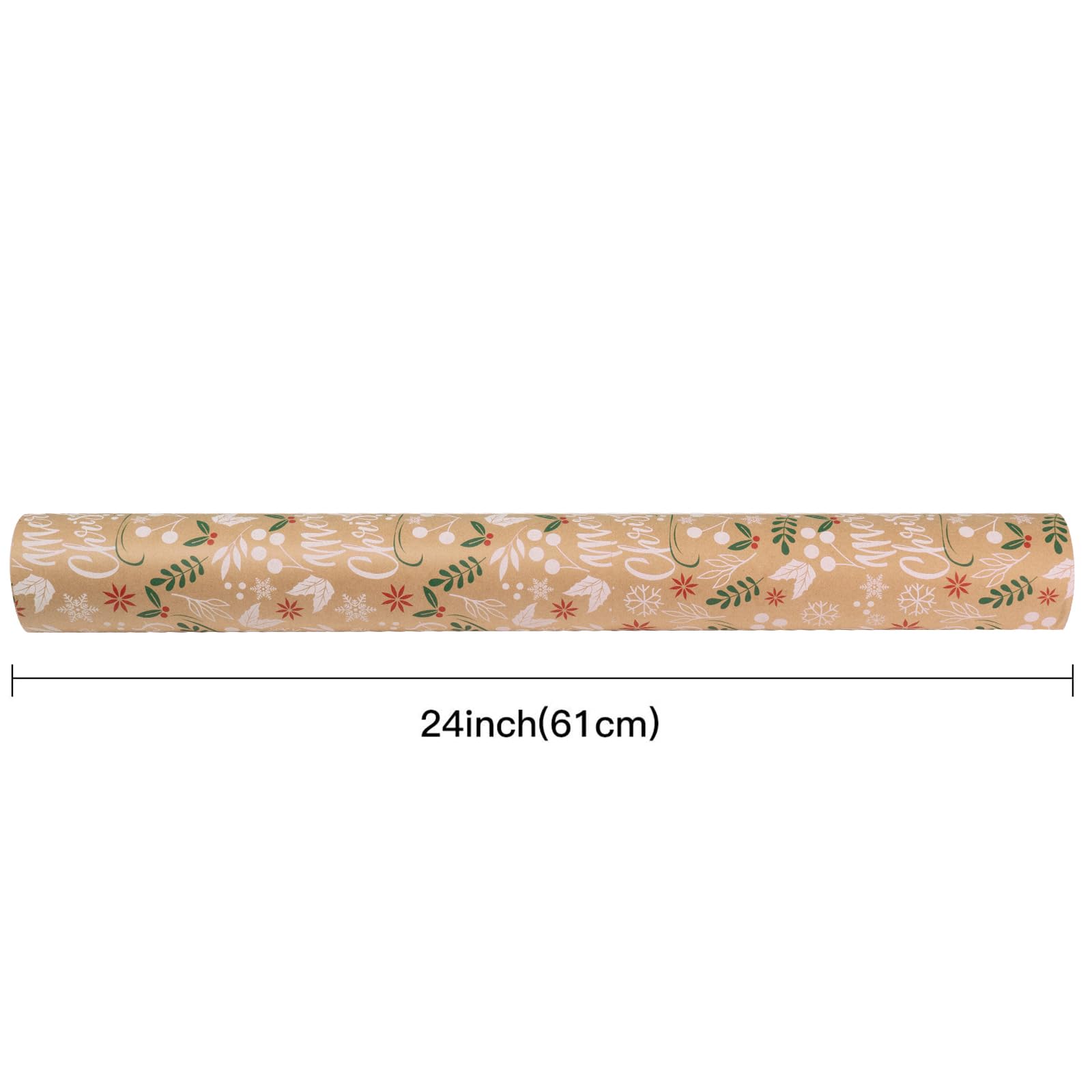 WRAPAHOLIC Reversible Christmas Wrapping Paper - 30 Inch X 100 Feet Jumbo Roll Nutcracker and Candy Cane Printed on Pearlized Paper