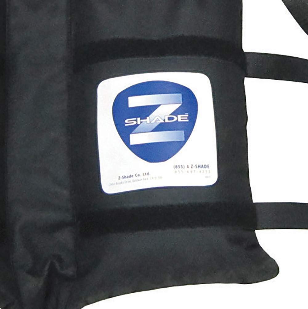 Z-Shade 4 Instant Outdoor Canopy Tent Shelter Wrap Around Leg Weight Bags with Hook and Loop Straps for Securing Down Tents, Black