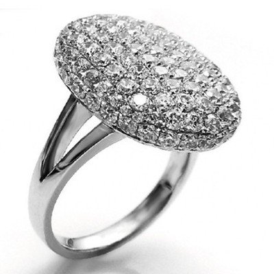 Twilight Inspired Bella's Silver Plated Little Crystal Engagement Ring Size 9