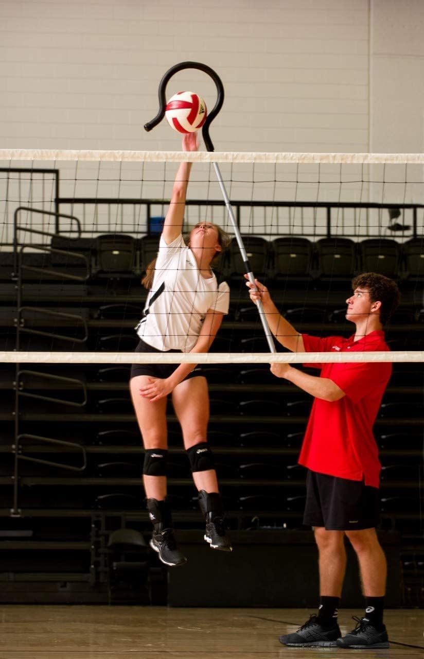 Tandem Sport Collapsible Spike Trainer - Volleyball Training Aid for Hitting Technique - Improve Hitting Placement - Volleyball Practice Equipment - Black
